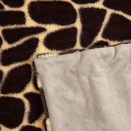 Cozy Tyme Soft Giraffe Blanket - Faux Fur Throw Blanket for Couch Great for Travel 50"x 60"