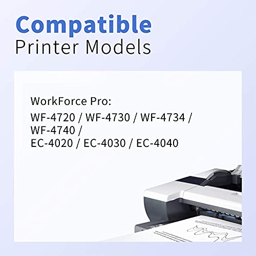 802XL Ink Cartridge Remanufactured Ink Cartridge Replacement for Epson 802XL 802 XL for Workforce Pro WF-4720 WF-4730 WF-4740 WF-4734 EC-4020 EC-4040 Printer (2 802 Black 1 802XL Cyan Magenta Yellow)