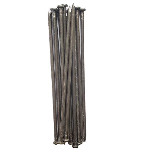 Landscape Stakes Metal Landscape Edging Anchoring Spikes, 10-Inch Length 50 Count, for Artificial Turf Stakes, Paver Edging, Weed Barrier, Timber, Carpentry, Tent and More by WOCHOLL