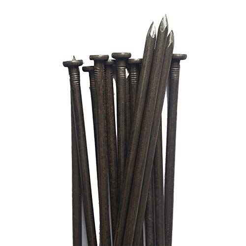 Landscape Stakes Metal Landscape Edging Anchoring Spikes, 10-Inch Length 50 Count, for Artificial Turf Stakes, Paver Edging, Weed Barrier, Timber, Carpentry, Tent and More by WOCHOLL