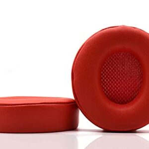 Adhiper Replacement Earpads Solo pro Replacement Ear Pads Ear Cushion is Compatible with Solo pro Headphones (Red)