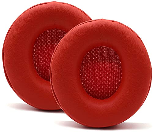 Adhiper Replacement Earpads Solo pro Replacement Ear Pads Ear Cushion is Compatible with Solo pro Headphones (Red)