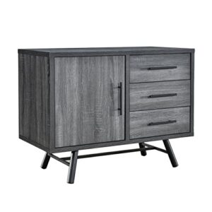 christopher knight home sylvia modern industrial sideboard, sonoma oak + black