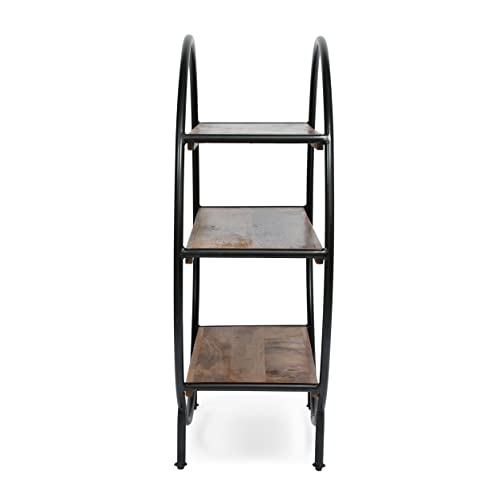 Christopher Knight 3 tier Home Shelf, Natural + Black