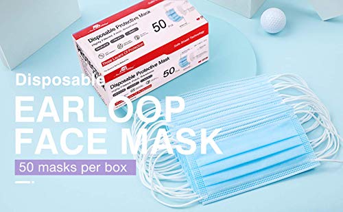 2000PCS Bulk Wholesale Face Masks for Business and Home Use-Disposable Face Mask-Blue 3 Ply Face Mask Cup Dust Masks PPE Filter Protection Face Masks