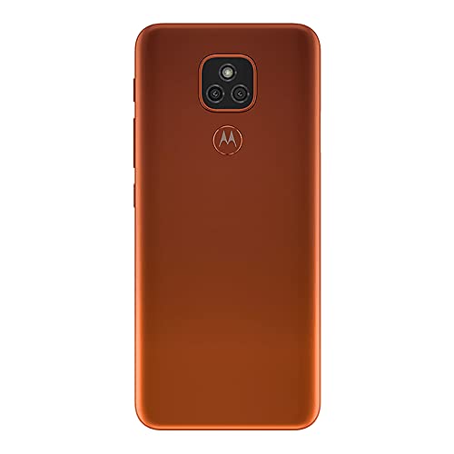 Motorola Moto E7 Plus XT2081-1, 64GB, 4GB RAM, 48MP Camera System, 6.5" inches, 5000 mAh LTE Factory Unlocked Smartphone - International Version (Twilight Orange)