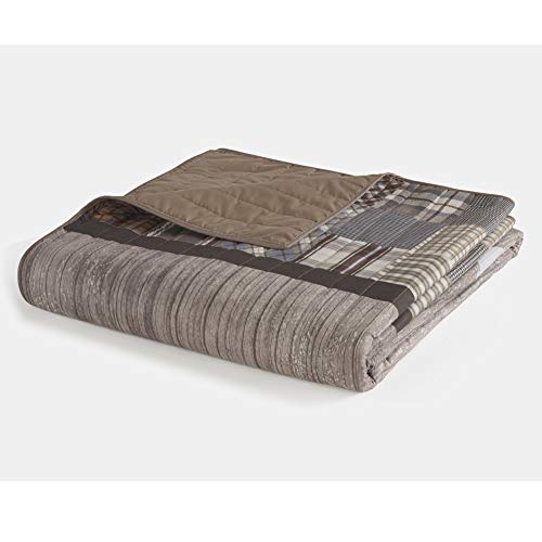 Donna Sharp Throw Blanket - Chimera Bear Lodge Decorative Throw Blanket with Bear and Watercolor Trees Pattern