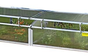 Exaco 20443 Jumbo Cold Frame Herbal & Plant Garden Protector 21.5 Sq Ft, Clear