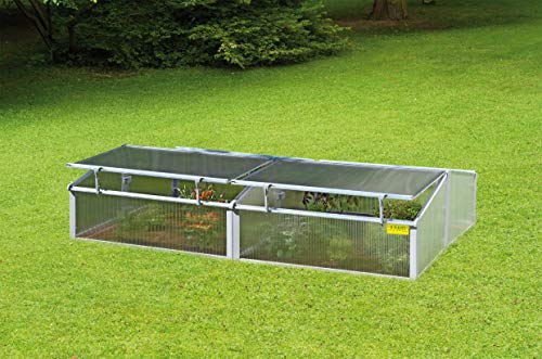 Exaco 20443 Jumbo Cold Frame Herbal & Plant Garden Protector 21.5 Sq Ft, Clear