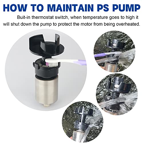 WaterRebirth (1700GPH-120W,UL listed) PS- High Flow Submersible Water Pump - Pond Pump - Submersible Pump - Water Fountain Pump - Aquarium Pump,PS-1700