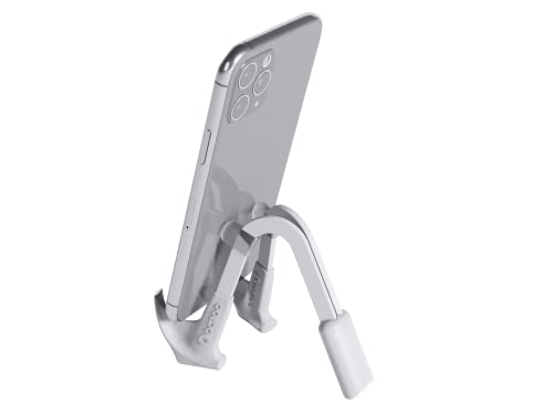 Octoo Litestand Mini, Cell Phone Stand, Phone Dock: Cradle, Holder, Stand for Office Desk - Silver