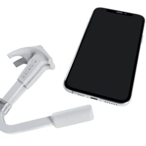 Octoo Litestand Mini, Cell Phone Stand, Phone Dock: Cradle, Holder, Stand for Office Desk - Silver