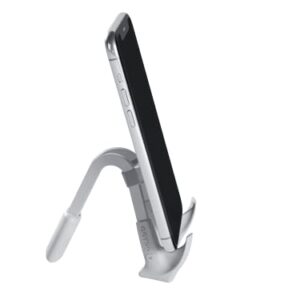 Octoo Litestand Mini, Cell Phone Stand, Phone Dock: Cradle, Holder, Stand for Office Desk - Silver