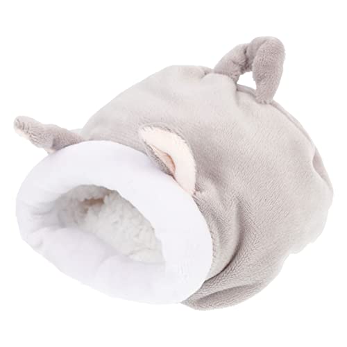 ibasenice Guinea Pig Bed Hamster Warm Bed Fleece Cave Bed Bearded Dragon House Warm Habitat Hut for Ferret Rat Mini Small Animal, 1pc