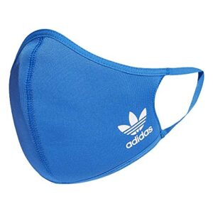 adidas originals standard face covers 3-pack, multicolor/black/white/bluebird, medium/large