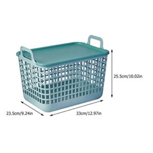 Cabilock Plastic Baskets Basket Plastic Storage Basket Multipurpose Rectangular Food Storage Organizer Bin Basket for Kitchen Cabinets Freezer Bedroom Bathroom Rectangular Storage Basket Baby Basket