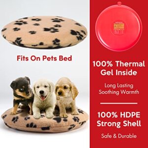 Pet Heating Pad Microwave, Newborn Kitten Puppy Pet Snuggle Warming Safe Outdoor Bed Warmer, Gel Reusable Heat Pad Disc for Animals, Waterproof Heating Disk for Dog, Cat, Rabbit and Guinea Pig, Gifts