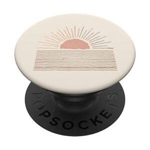 sunrise bohemian desert landscape | boho sun popsockets popgrip: swappable grip for phones & tablets