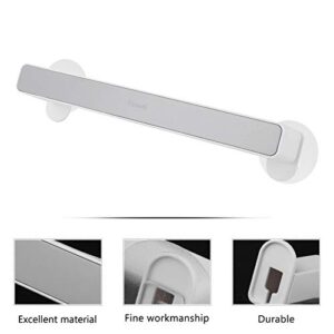 Cabilock Towel Bar Suction Cup Towel Holder Kitchen Storage Organizer Hanger Wall Mount Bathroom Towel Rack for Home Hotel Shower Room Grey