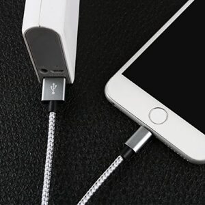 iPhone Charger, 4Packs(3ft 6ft 6ft 10ft)Charging Cable MFi Certified USB Lightning Cable Nylon Braided Fast Charging Cord Compatible for iPhone13/12/11/X/Max/8/7/6/6S/5/5S/SE/Plus/iPad(Grey+ White)