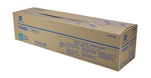 The cartridge People Genuine KONICA MINOLTA TN711C (A3VU430) Toner CTG-CYAN-31.5K-Yield