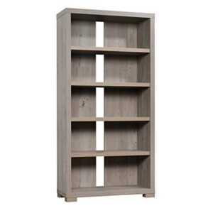 sauder manhattan gate tall bookcase mystic oak finish, l: 36.02" x w: 14.45" x h: 72.05"