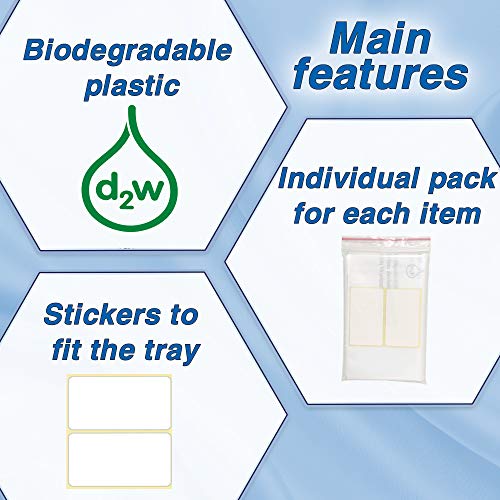 Olanmark 10 Pack Disposable Airplane Tray Covers Set - Each Airplane Travel Table Cover is Individually Packed - One Size Fits Most Seats