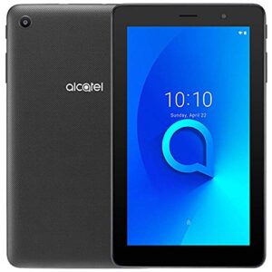 alcatel 1t 7.0" 9013a (16gb, wifi + cellular) face unlock, android 10, gps, tablet + phone us 4g volte gsm unlocked (t-mobile, at&t, metro pcs, straight talk) (prime black) (renewed)