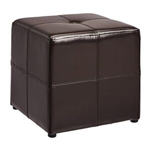 first hill fhw best faux leather small ottoman espresso dark brown