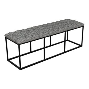 homepop decorative bench, global print