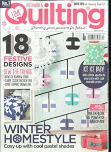 patchwork & love quilting, 2017 no.53 free gifts or inserts are not included.