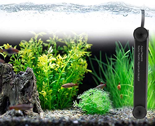 Submersible Aquarium Heater with Thermometer, LEDGLE Fish Tank Heater for 3 to 5 Gallon Betta Tank, Saltwater or Freshwater Aquariums, Turtle, Auto Intelligent LED Digital Display