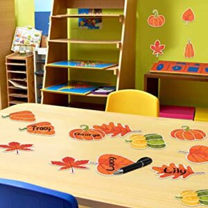 Hohomark 36 PCS Thanksgiving Cutouts Classroom Decorations,Fall Pumpkin Maple Leaves Cut-Outs Decorations for Bulletin Board Classroom School Autumn Theme Party