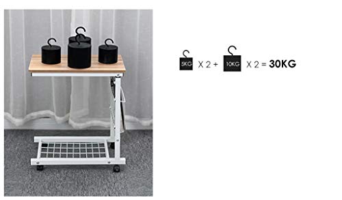 Multifunctional Desk Movable Computer Laptop Desk Study Writing Desk Adjustable with Keyboard Tray for Home Office (Color : E)