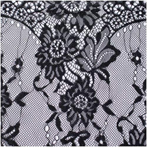 Lace Table Runner 13x120-Inch Wedding Table Runners Floral Table Runner Vintage Lace Cloth Runner Black Lace Runner Lace Table Cloth Black Table Cover Lace Table Overlay Embroidered Lace Table