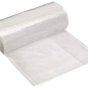 AmazonCommercial 95 Gallon Trash Bags 2.0 MIL Clear Commercial Garbage Bags - 61 x 68 Inches, 25-Pack