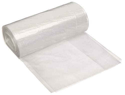 AmazonCommercial 95 Gallon Trash Bags 2.0 MIL Clear Commercial Garbage Bags - 61 x 68 Inches, 25-Pack