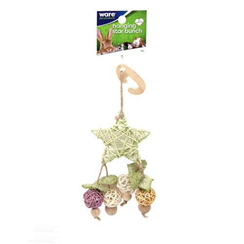 Ware Manufacturing Hanging Star Bunch, 9 Inch, Chew Toy for Small Pets