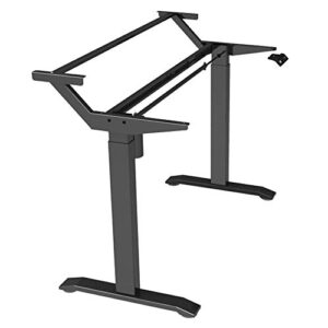 Bookshelf Height-Adjustable Standing Desk with Table Top, Steel Frame Electric Lifting Desk Workstation, Large pc Gaming Desk, Home Office Computer Desk Table with Control Panel