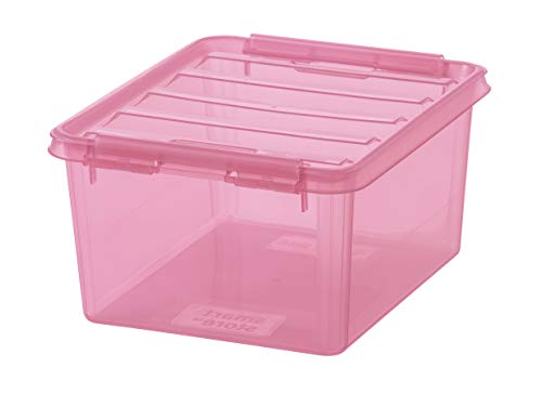 SmartStore - Colour 2 - Set of 10 Storage Boxes - Pink - 21 x 17 x 11 cm - 2l