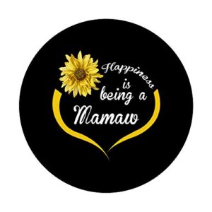 Mamaw Gift: Happiness Is Being A Mamaw PopSockets PopGrip: Swappable Grip for Phones & Tablets