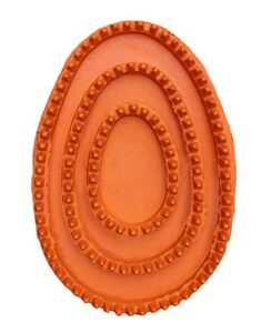 grewal equestrian palm fit curry comb (orange)