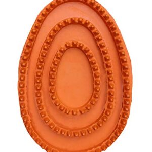 Grewal Equestrian Palm Fit Curry Comb (Orange)