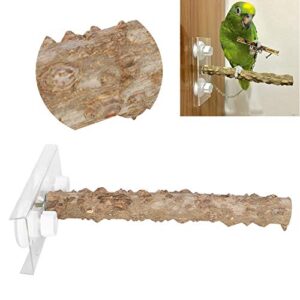 Bird Standing Rod, 30CM Parrot Bath Standing Rack Bird Wall Mount Perch with Suction Cup Shower Bath Toy for Bird Parrot