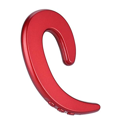 Demeras Ear Hook Anti-Sweat Light Weight Painless Earphone Headset for Business Office Driving (red)