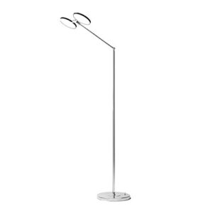 floor lamp modern minimalist floor lamp led adjustable double head floor lights living room bedroom sofa standing lamp indoor decor floor light (color : a)