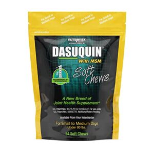 dasuquin msm soft chews for small to medium dogs, 1.1 lbs., count of 84, 6.25 in