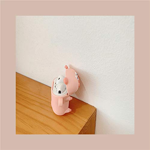 LEWOTE Airpods Silicone Case Funny Cute Cover Compatible for Apple Airpods 1&2[Cute Pet Design][Best Gift for Girls or Couples] (Pink Pig)