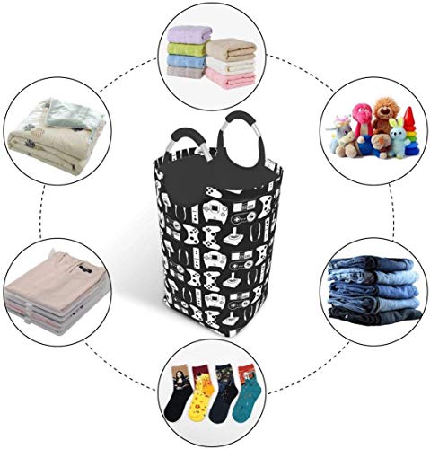 Game Weapon Funny Gamer Laundry Basket Laundry Hamper Large Capacity Portable Dirty Clothes Storage Bags Household Toy Organizer