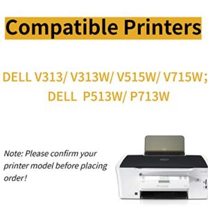 Compatible Dell Series 21 Black Ink Cartridges Replacement for DELL V313 V313W V515W P513W P713W V715W Printer, 3Pack Dell 21 22 23 24 Black Ink Cartridge